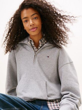 Tommy Jeans Kapuzensweatshirt TJW BXY S-FLAG 1/4 ZIP HOODIE