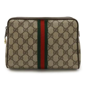 Gucci unisex, Pre-owned, Beige, Taille: ONE Size Pochette Vintage en Toile Pre-owned