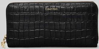 Calvin Klein Portemonnaie aus echtem Leder mit Label-Schriftzug