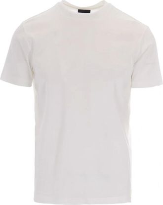 Emporio Armani Homme, Tops, Blanc, Taille: M T-shirt &agrave; col rond