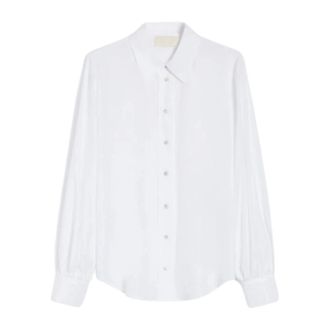 iBlues Femme, Blouses et Chemises, Blanc, Taille: 42 FR Chemise Blanche en Popeline de Coton