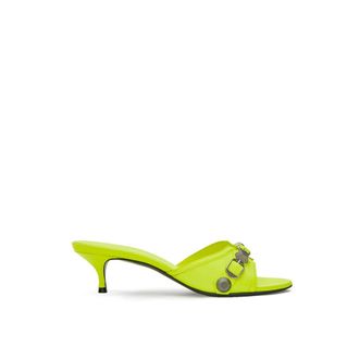 Balenciaga Gelbe Fluo Mule Hausschuhe mit Nieten - - Shoes - Damen - Gelb - 37 EU