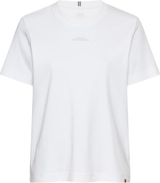 Camel Active Damen T-Shirt aus Organic Cotton Weiß, Womenswear-XXL