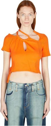 Ottolinger Ottolinger, Femme, Tops, Orange, Taille: 36 FR Loop Top