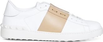 Valentino Garavani Homme, Chaussures, Blanc, Taille: 44 EU Calfskin Open Baskets