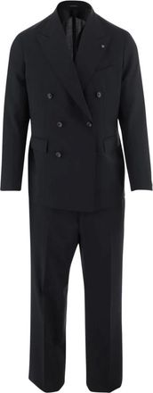 Tagliatore Homme, Costumes, Bleu, Taille: XL New York Wool Double-Breasted Suit