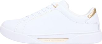 Tommy Hilfiger Damen Essential Chic Court Sneaker Fw0Fw09019 Low Top, White (White), 40 EU