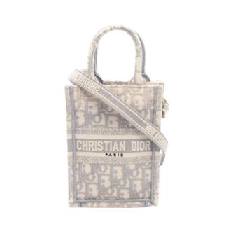 Dior Pre-owned Toile sacs-dior - Femme - Pre-owned - Gris - Taille: ONE Size