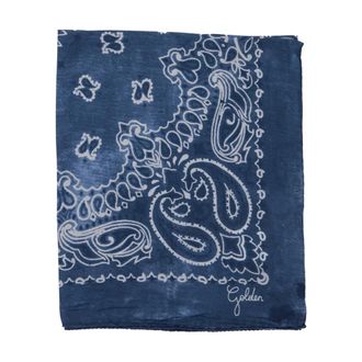 Golden Goose Seidenschal mit Paisley-Print - - Accessories - Herren - Blau - ONE SIZE