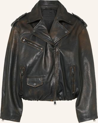 AllSaints Allsaints Lederjacke Samina schwarz