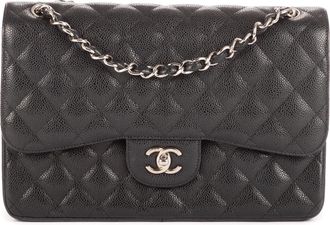 Chanel Crossbody Bags - Classic Double Flap Jumbo - Gr. unisize - in Schwarz - f&uuml;r Damen