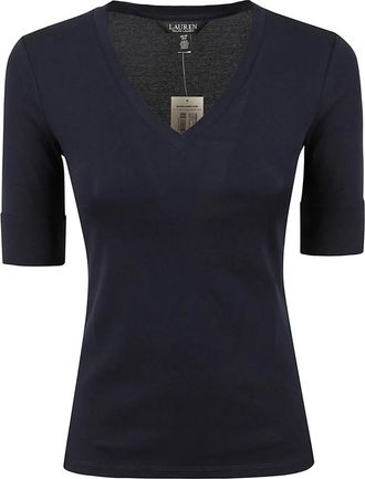 Ralph Lauren V Judy Pullover mit Ellbogen&auml;rmeln - - Knitwear - Damen - Blau - XS