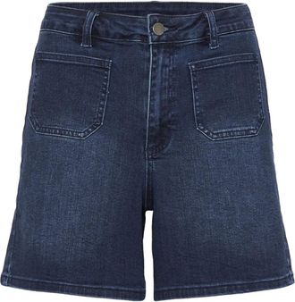 Kaffe Femme, Shorts, Bleu, Taille: 46 FR Shorts en Denim avec Poches Bleu Foncé