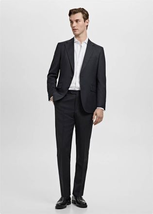 Mango Regular Fit-Anzugshemd aus Baumwolle wei&szlig; - Herren - XXL - MANGO MAN