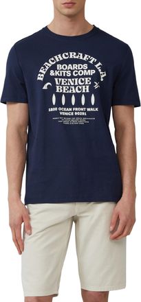 s.Oliver Baumwoll-T-Shirt mit Crewneck und Artwork