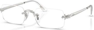 Ray-Ban Rb3928v Optics By A$ap Rocky Silber Fassung Klar Glas Polarisiert 52-20