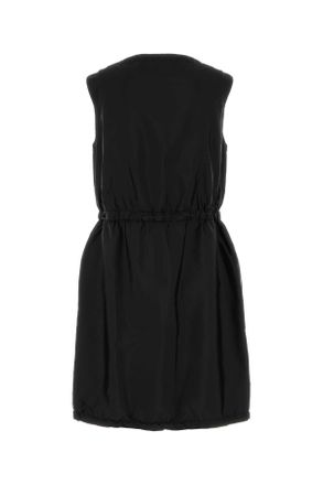Prada Womens Black Re-Nylon Dress Nero Abiti