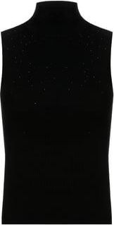 Saison 1865 Pull droit sans manches à strass Umber