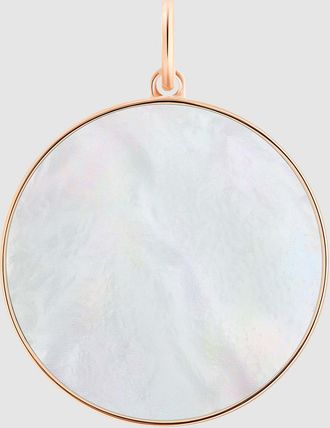 Ginette NY Pendentif Jumbo Ever Nacre Blanche Or Rose