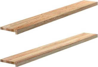 vidaXL Vidaxl - Fensterbänke 2 Stk. Unbehandelt 160x20x2 cm Massivholz Eiche