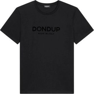 Dondup Homme, Tops, Noir, Taille: 2XL T-shirt poliestere