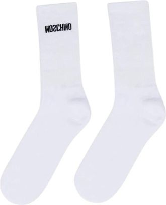 Moschino Frottee-Socken mit Logo - - Underwear - Herren - Wei&szlig; - ONE SIZE
