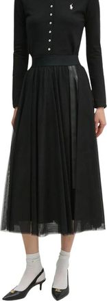 Joop Femme, Jupes, Noir, Taille: 44 FR Jupe Midi &Eacute;vas&eacute;e en Tulle
