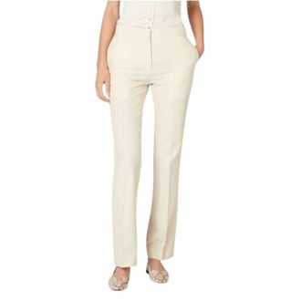 Paul Smith Femme, Pantalons, Beige, Taille: 42 FR Pantalon Slim-fit