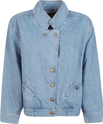 Blaz&eacute; Milano Femme, Vestes, Bleu, Taille: 36 FR Cleo Bomber
