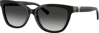 Tiffany & Co. unisex, Accessoires, Noir, Taille: 55 MM Lunettes de soleil oeil-de-chat