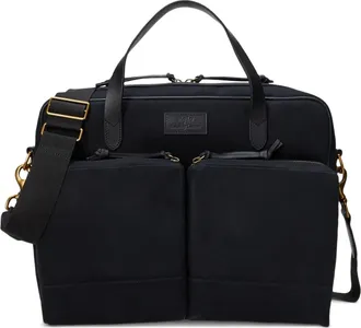 Polo Ralph Lauren pochette dordinateur à bords en cuir - Noir