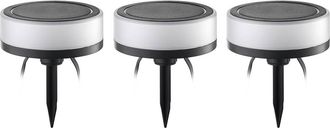 Lindby LED Smart Home Wegbeleuchtung Garten Kyren dimmbar (Modern) in Schwarz (3 flammig,)