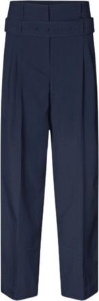 Stine Goya Femme, Pantalons, Bleu, Taille: 38 FR Pantalon Tailleur Ceintur&eacute;
