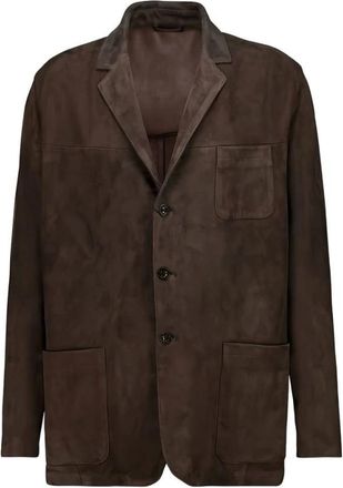 Boglioli Homme, Vestes, Brun, Taille: XL Leather Vestes