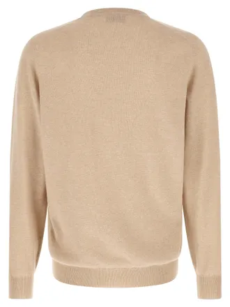 Brunello Cucinelli Cashmere Crew-Neck Sweater - Beige