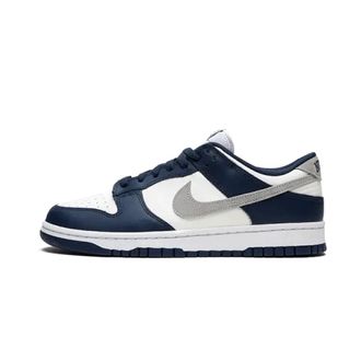 Nike Low Summit Wei&szlig; Mitternacht Marine Sneakers - - Sport - Herren - Blau - 42 1/2 EU