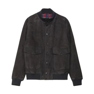 Baracuta Blouson en daim - Homme - Vestes - Brun - Taille: 2XL