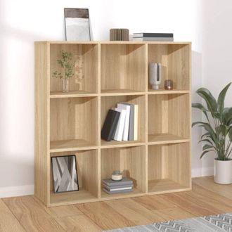 vidaXL Biblioth&egrave;que Ch&ecirc;ne sonoma 98x30x98 cm Agglom&eacute;r&eacute;