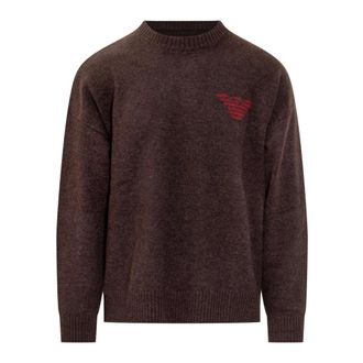 Emporio Armani Homme, Pulls, Brun, Taille: M Pull en m&eacute;lange de laine
