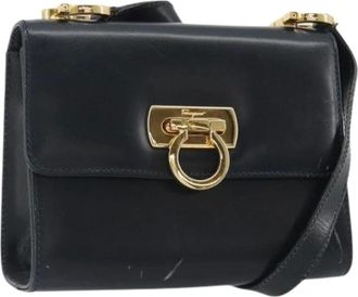 Ferragamo Sac port&eacute; &eacute;paule Pre-owned - Femme - Pre-owned - Bleu - Taille: ONE Size