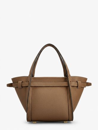 Tod's Womens Shopping Bag T Signature Brown Leather Tote