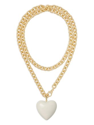 Roxanne Assoulin collier Big Puffy Heart Charm - Or
