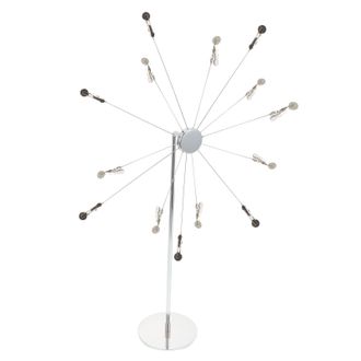 PartyKindom TEMPNAP Desktop Fotohalter 14 Fach aus Umweltfreundlichem Material Silberner Sky Wheel Fotoclips St&auml;nder f&uuml;r Tischdekoration Vielseitiger Foto und Not