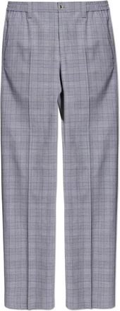 Versace Homme, Pantalons, Gris, Taille: XL Pantalon en laine &agrave; motif carreaux