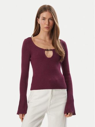 Karl Lagerfeld Pullover B4W18006 Dunkelrot Slim Fit
