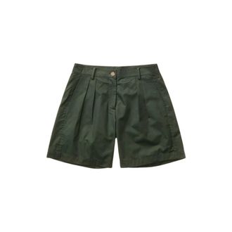 Blauer Casual Shorts - - Shorts - Damen - Gr&uuml;n - W27