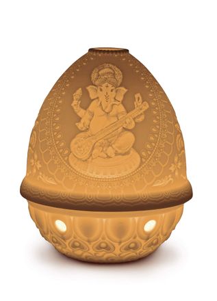 Lladro Veena Ganesha Litophanie. Litophane. Porzellan