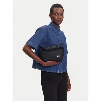 Tommy Jeans Handtasche Tommy Jeans Tjw Ess Daily Shoulder Bag AW0AW17287 Schwarz