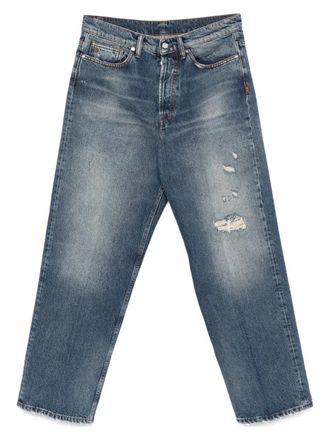 Nine In The Morning jean à effet usé - Bleu