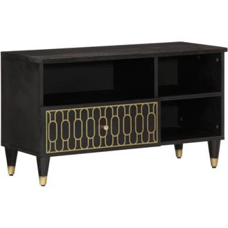 vidaXL Vidaxl - Meuble tv 80x33x46 cm bois massif de manguier